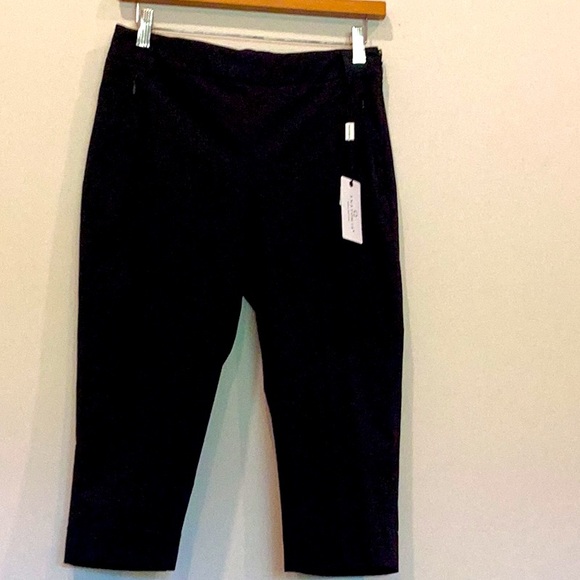Anatomie | Pants & Jumpsuits | Nwt Anatomie Black Side Zip Capris In ...